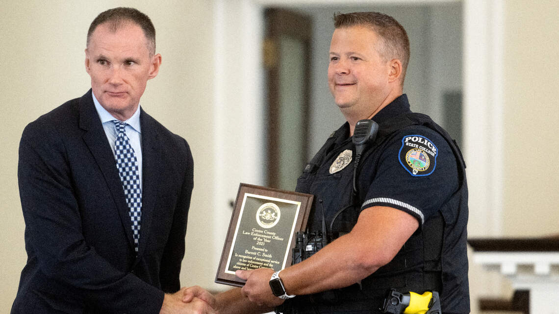 State College, PA police officers honored for rescuing woman | Centre ...