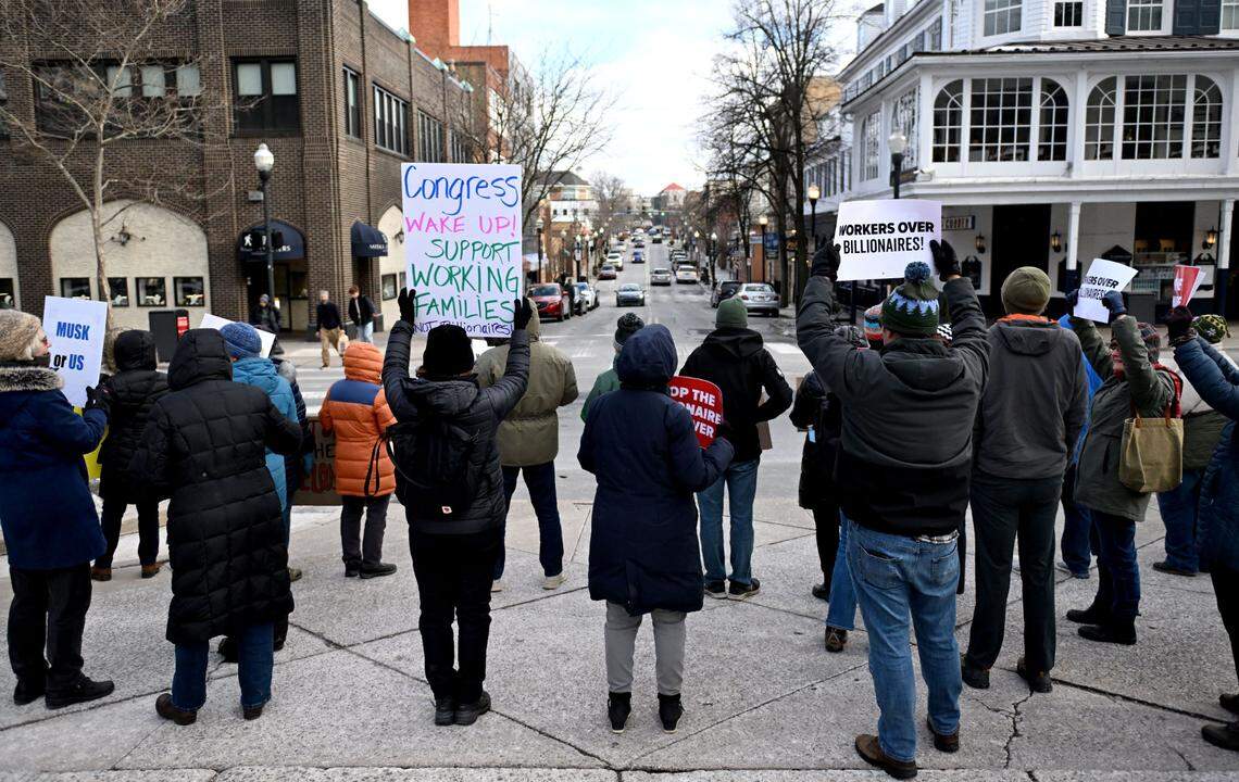 ‘Workers over billionaires,’ crowd says in State College, PA | Centre ...