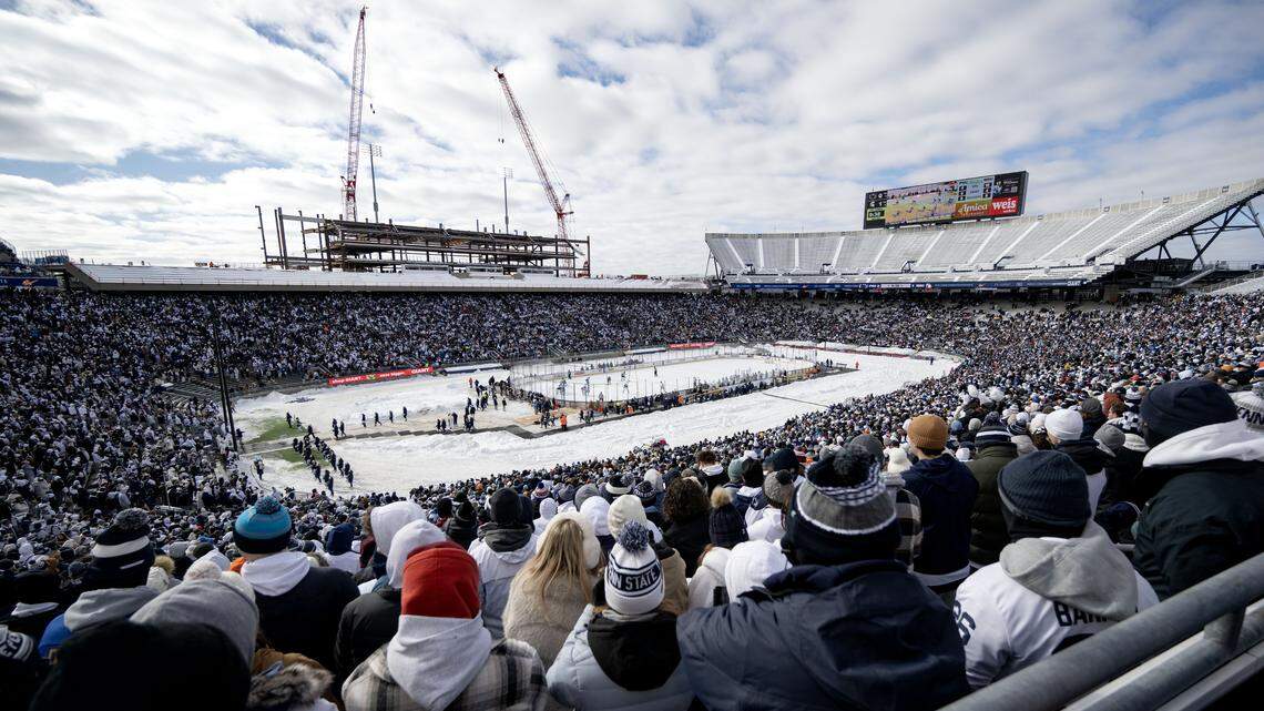 Photos: Penn State hockey outdoor game at Beaver Stadium | Centre Daily ...